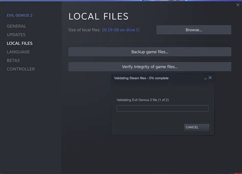 how do i verify my game files on steam rebellion help centre