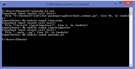 Python Full Installation Instruction Of Youtube Dl In Windows Stack Overflow