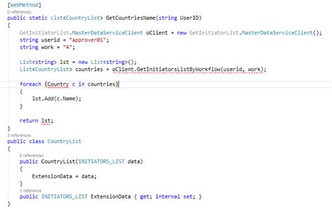 how to call web services store into list in c stack overflow