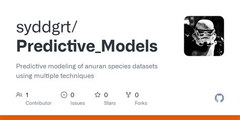 Github Syddgrtpredictivemodels Predictive Modeling Of Anuran