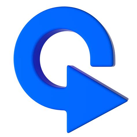 Seta Circular Azul 3d 12628927 Png