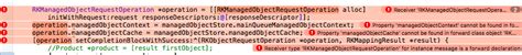Ios Rkmanagedobjectrequestoperation For Class Message Is A Forward Declaration Stack Overflow