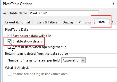 Allow Or Block Pivot Table Features Excel Pivot Tables