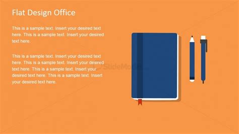 Notepad Design Vector For PowerPoint SlideModel