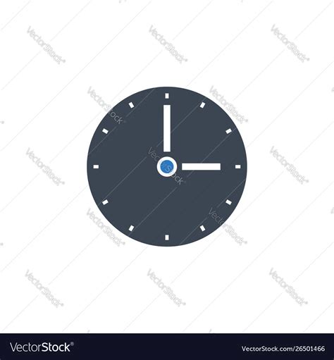 Clock Related Glyph Icon Royalty Free Vector Image
