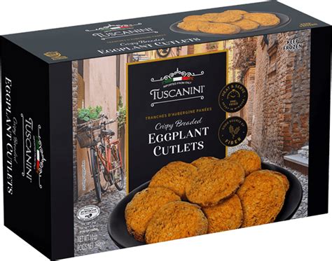 Tuscanini Frozen Breaded Eggplant Cutlets Made In Italy