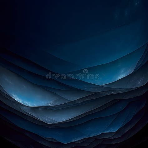Abstract Layered Blue Textures Resembling Deep Ocean Waves Or