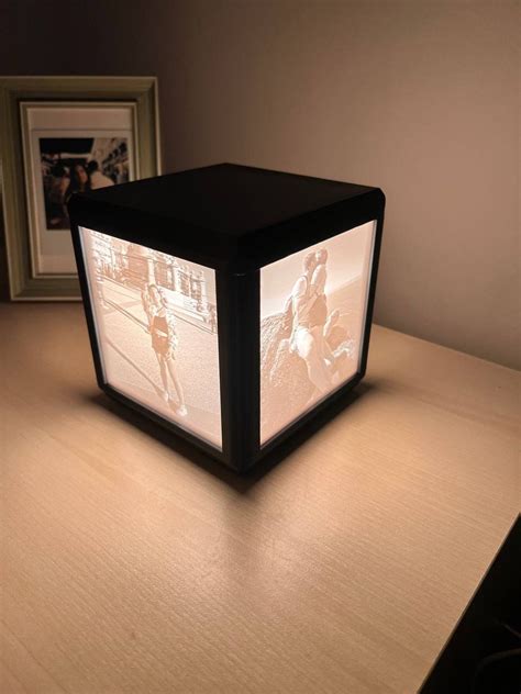 Custom Lithophane Cube Cube With Lithophanes D Printed Etsy UK