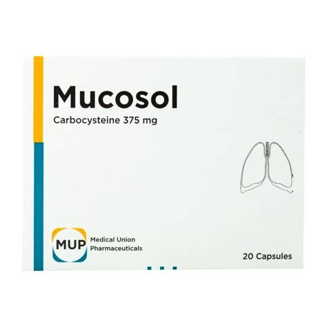 Mucosol 375 Mg 20 Capsules Tdawi Uae