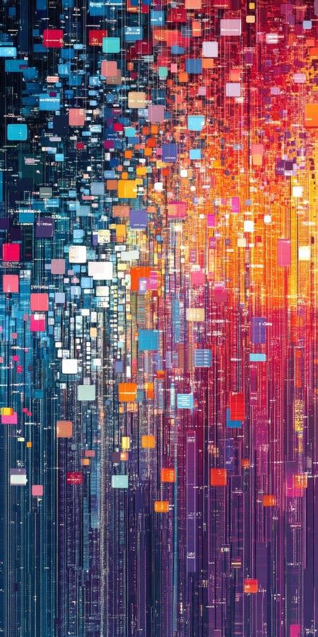 Colorful Big Data Visualization With Repeating Patterns For Analysis