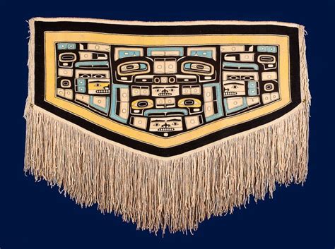 19th Century Chilkat Blanket Made From Mountain Goat Wool Important Native American Textiles