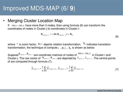 Ppt A Cluster Based And Range Free Multidimensional Scaling Map Localization Scheme In Wsn