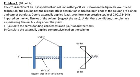 Solved Problem 3 30 ﻿points ﻿the Cross Section Of An H