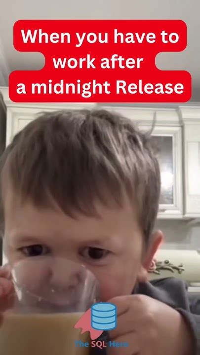 Is This You After A Release🤣 Data Sql Release Dev Morning