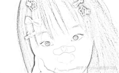 使用 python 将学妹的照片转换为铅笔素描 知乎