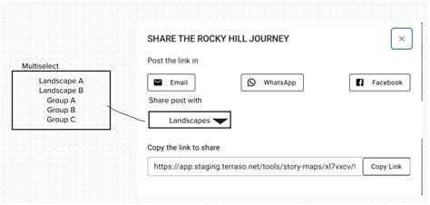 share published map with group or landscape · issue 58 · techmatters