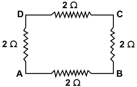 Calculate The Equivalent Resistance Between The Points A And KnowledgeBoat