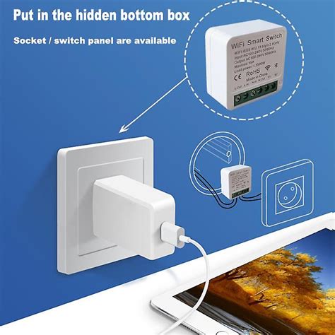 Ewelink Wifi a Mini Smart Switch Diy way Control Modules App Télécommande sans fil Fruugo FR