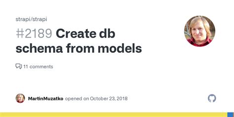 Create Db Schema From Models · Issue 2189 · Strapistrapi · Github