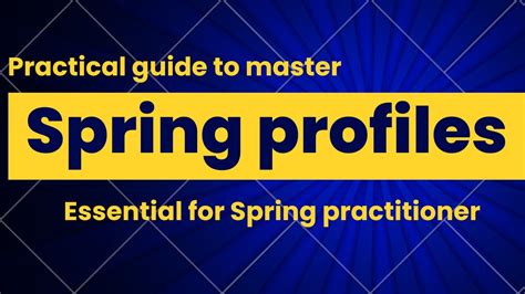 Mastering Spring Profiles In Depth Guide For Professional Developers Youtube