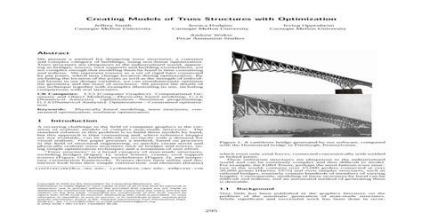 pdf creating models of truss structures with optimizationcutler gaudi