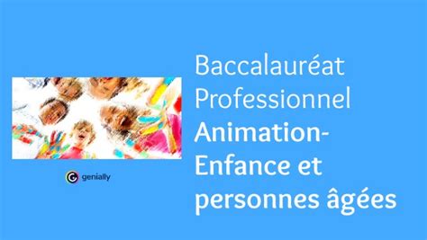 Bac Pro Animation Genially