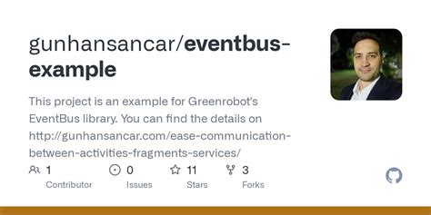 github gunhansancar eventbus example this project is an example for