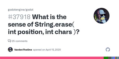 what is the sense of string erase int position int chars · issue