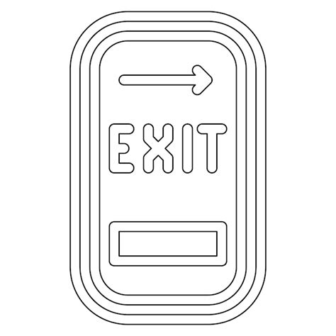 Premium Vector Exit Door Vector Icon Illustration Of Aviation Iconset