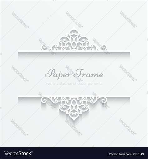 Paper Frame Royalty Free Vector Image Vectorstock