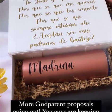 Quieren Ser Mis Padrinos De Bautizo Proposal In Spanish Padrino