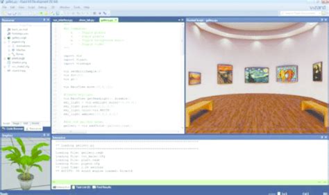 example of python coding environment for vizard vr software including