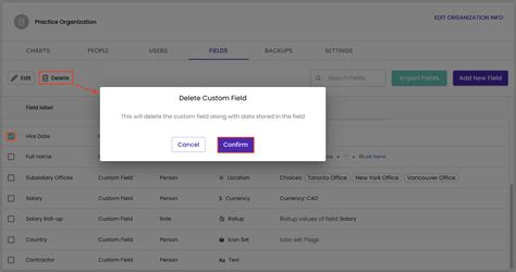 How To Delete Custom Fields Organimi Help Center