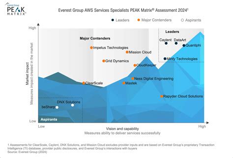 Aws Services Specialists Peak Matrix® Assessment Everest Group