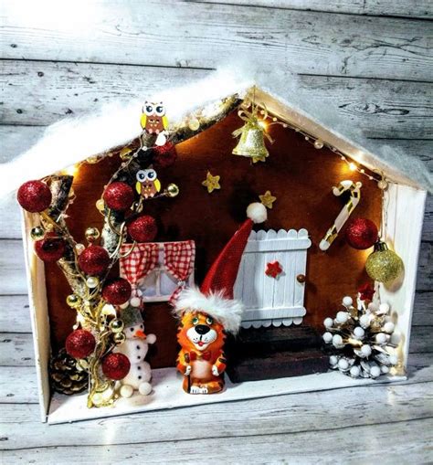Новогодняя поделка Новогодний домик Поделки Новогодние поделки Детские поделки
