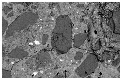 Example Of A Crack That Propagates Across The Matrix And Along The