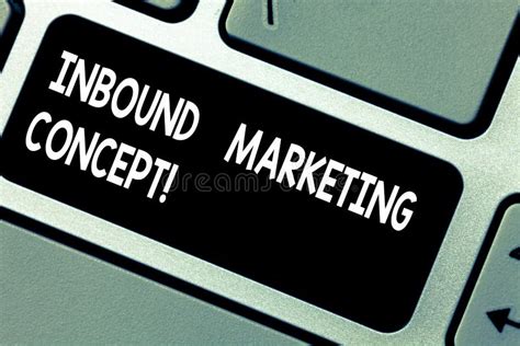 Handwriting Text Inbound Marketing Concept Concept Meaning Strategy That Focuses On Attracting
