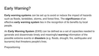 Early Warning Systems Pptx