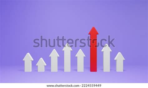 3d Illustration Graph Chart Arrow Pointing Stock Illustration 2224559449 Shutterstock