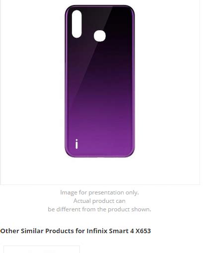 Infinix Smart 4 Original Back Body Back Glass Housing Battery Door Replacement Daraz Pk