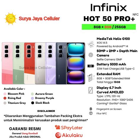 Jual INFINIX HOT PRO GB HOT PRO GB HOT PRO GB HOT I GB