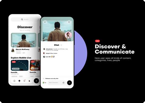 The Bubble App Behance