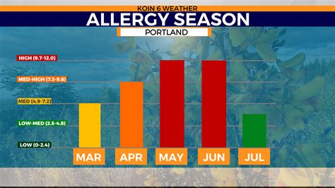 Portland Or Weather Allergy Season Starts Pollen Counts On The Rise