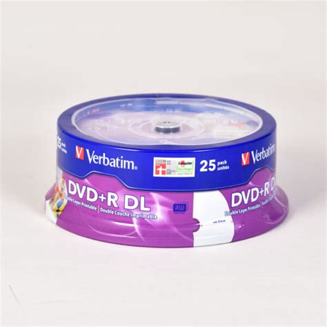 Verbatim Printable Dvdr Dual Layer Discs Maple Framing
