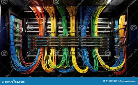 Data Structured Cabling Network Stock Illustration Illustration Of