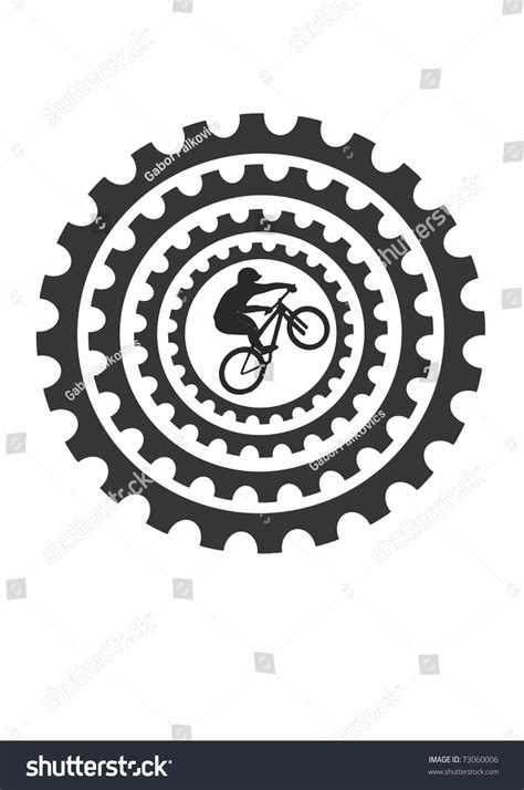 Mountain Bike Rider Bicycle Cogs Stock Vector Royalty Free 73060006 Mountain Bike Rider Bicycle Cogs Stock Vector Royalty Free 73060006