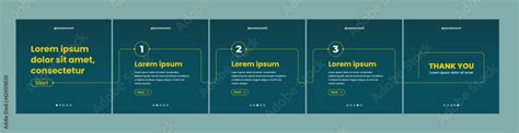 Simple Carousel Or Microblog Template For Social Media Posts Stock