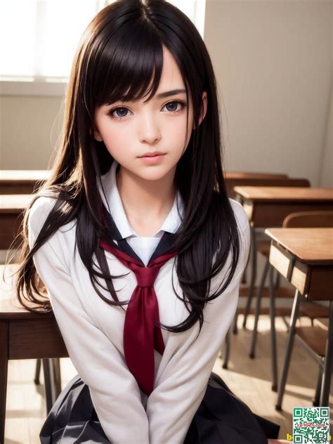 AI generated Pure schoolgirl AI图展 美图欣賞 首頁