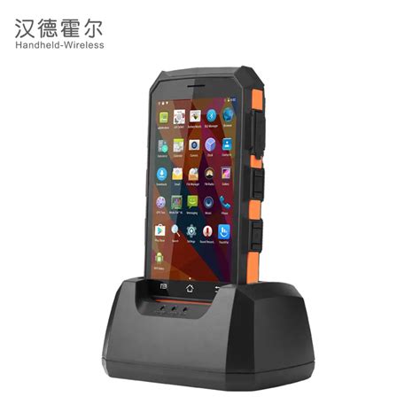 Handheld Wireless C Rugged Android Mobile Computer With UHF RFID Reader Barcode Scanner