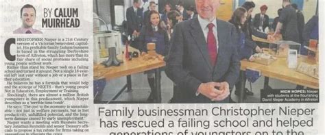 Christopher Niepers Neets Plan Featured In National Media Spotlight
